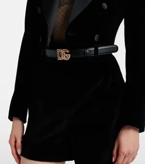 Dolce & Gabbana Embellished Leather Belt