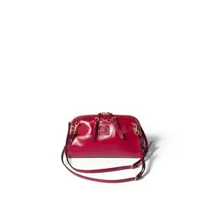 Miu Miu Caprice Leather Clutch - Ruby Red