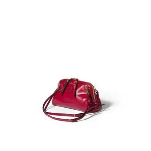 Miu Miu Caprice Leather Clutch - Ruby Red