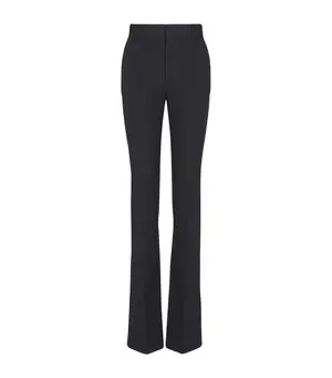 Balmain Virgin Wool Straight-leg Trousers
