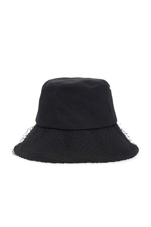 Dior Oblique Trotter Tulle Hat - Black
