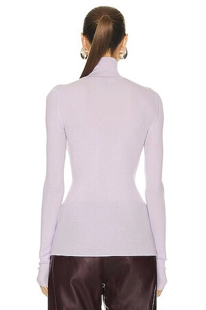 Bottega Veneta Wool Rib Knit Turtleneck Sweater