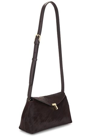 TOTEME T-lock Pony Hair Clutch - Wine