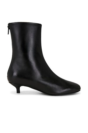 TOTEME Day Nappa Ankle Boots With Kitten Heel