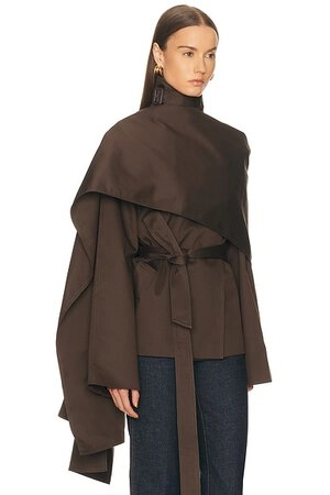 EAVES Yuna Crop Trench - Espresso