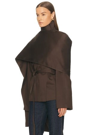 EAVES Yuna Crop Trench - Espresso
