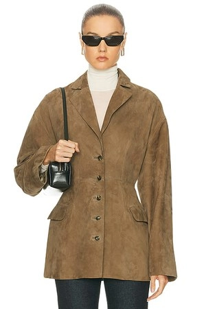 EAVES Salta Suede Jacket - Olive