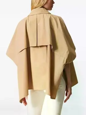 TWINSET Cotton Gabardine Button-up Poncho
