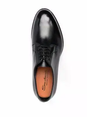 Santoni Leather Derby Shoes
