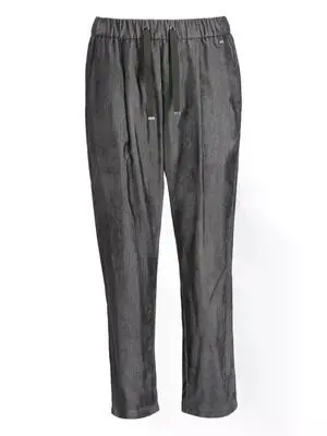 Herno Drawstring Ribbed Trousers - Grey