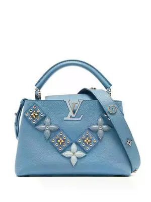 LOUIS VUITTON Capucines Bb Handbag - Blue