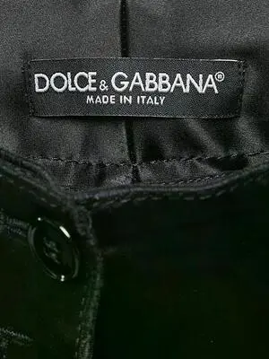 Dolce & Gabbana Logo Plaque Trousers - Black