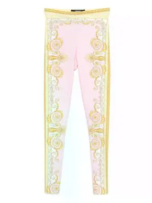 Versace Printed Leggings - Pink