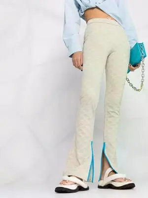 Off-White Monogram Ankle-slit Trousers