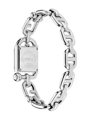 Furla Stainless Steel Watch With Baton Markers