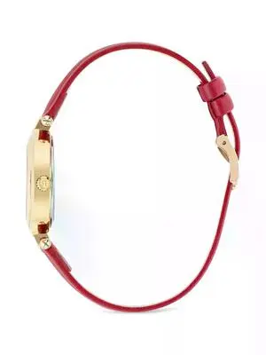 Furla Leather Strap Watch - Red