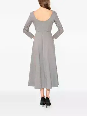 Rosie Assoulin Jackie Oh Houndstooth Midi Dress