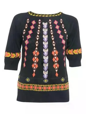 Etro Geometric Pattern Long Sleeve Top