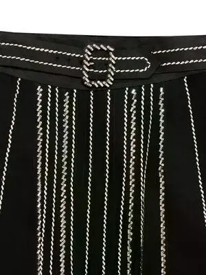 Prada Crystal-embellished Belted Midi Skirt