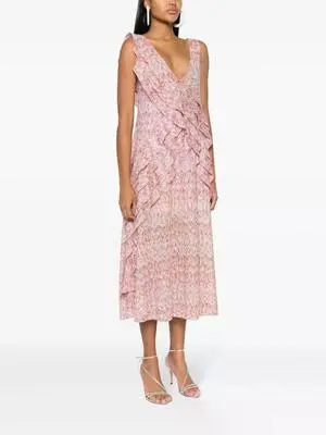 Missoni Zigzag Ruffled Midi Dress