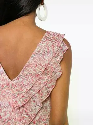 Missoni Zigzag Ruffled Midi Dress