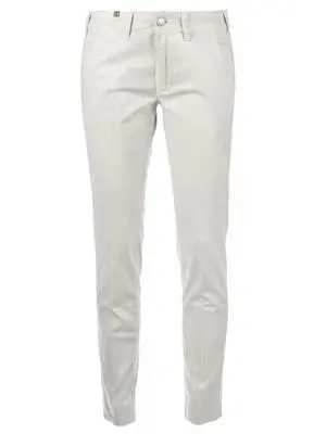 NOTIFY Stretch Cotton Trousers - Grey