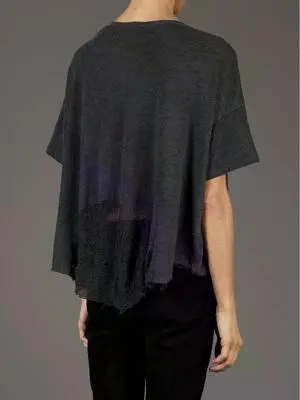 Raquel Allegra Cropped Top With Lace Panel