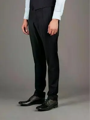 Neil Barrett Black Pin Striped Tailored Trousers