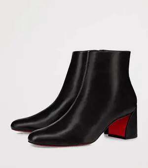 CHRISTIAN LOUBOUTIN Jane Leather Heeled Ankle Boots