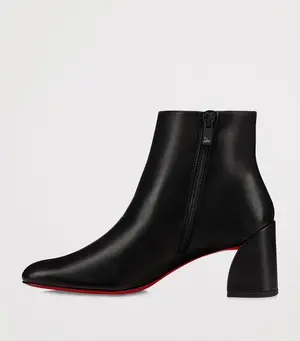 CHRISTIAN LOUBOUTIN Jane Leather Heeled Ankle Boots