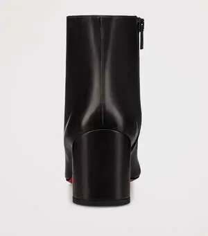 CHRISTIAN LOUBOUTIN Jane Leather Heeled Ankle Boots