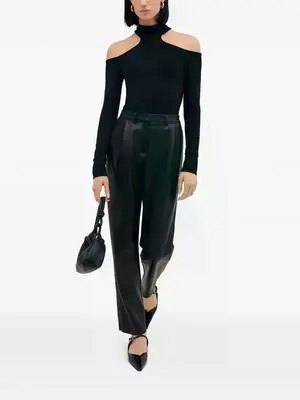 MARCELLA Teagan Cut-out Turtleneck Top