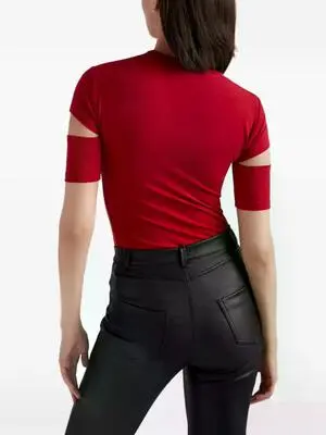 MARCELLA Esme Cut-out Detail T-shirt - Red