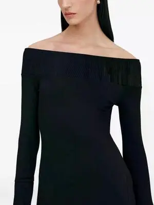 MARCELLA Tilly Ribbed Midi Dress