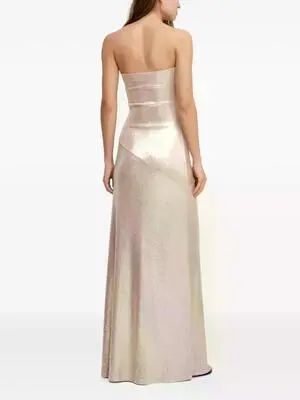 MARCELLA Ciel Strapless Seam Maxi Dress - Neutrals