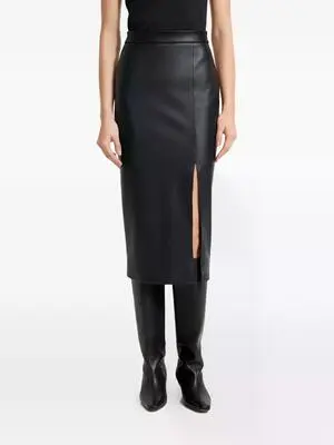 MARCELLA Carly Side-slit Midi Skirt - Black