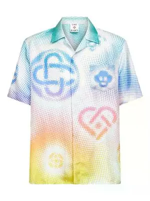 Casablanca Button-up Print Shirt - White