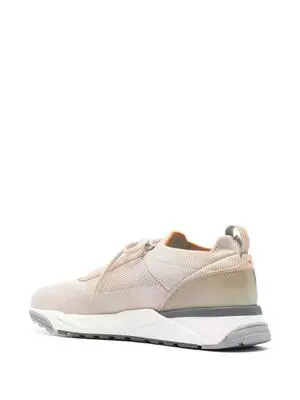 Santoni Lace-up Panelled Sneakers - Neutrals