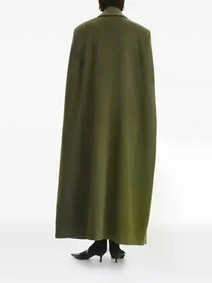 VESTIAIRE D'UN OISEAU LIBRE Collared Slit Cape - Green