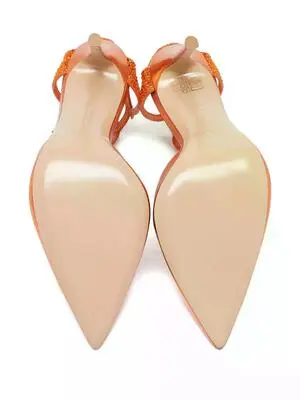 GIANVITO ROSSI Crystal Embellished Stiletto Sandals