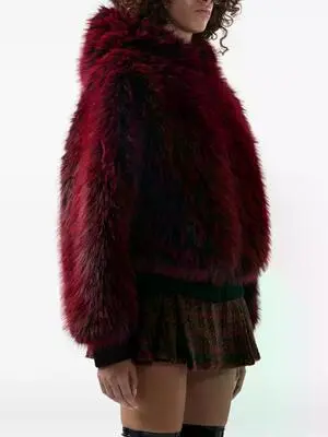 Gcds Fur Hood Zip Jacket