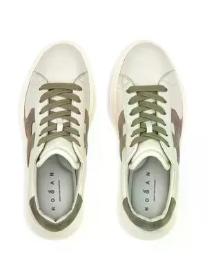 Hogan Rebel Leather Sneakers - Neutrals