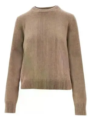 Max Mara Ribbed Knit Crew Neck Sweater