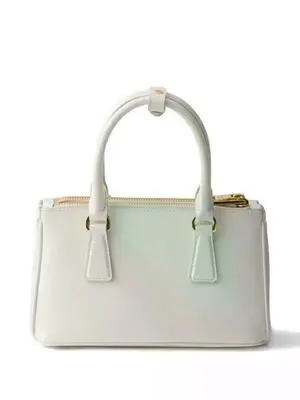 Prada Mini Galleria Leather Tote Bag - White