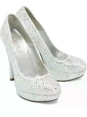 LORIBLU Crystal-embellished Pumps