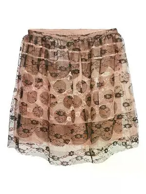 Red Valentino Tulle Lace Skirt - Neutrals