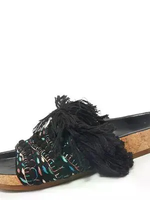 Chloé Crochet Tassel Embellished Platform Sandals