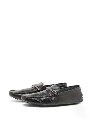 TOD'S Leather Loafers With Buckle Detail
