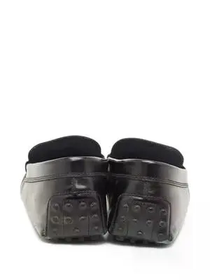 TOD'S Leather Loafers With Buckle Detail