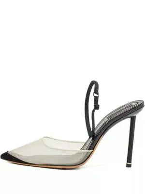 ALEXANDER WANG 110mm Slingback Mesh Pumps - Black